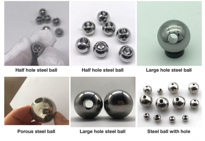 Stainless Steel Threaded Ball Solid Steel Ball With Hole 50mm Metal ...